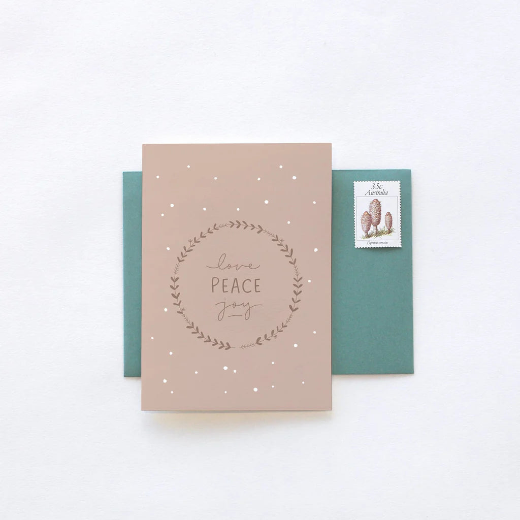 Love, Peace Joy Christmas Card – Bliss & Co.